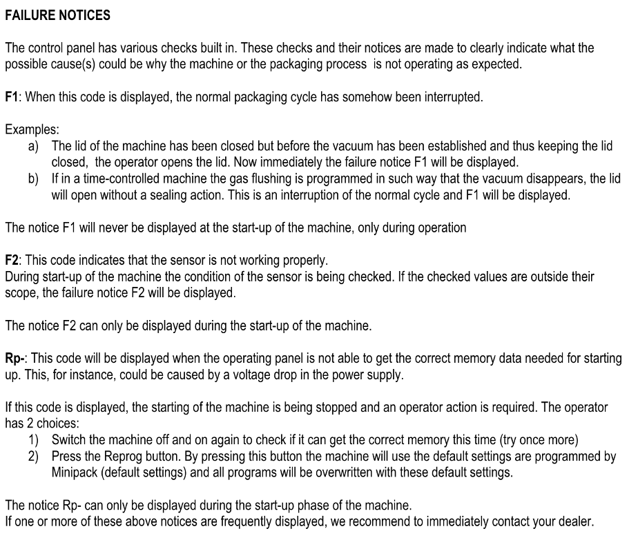 MVS 160, 170 240, 250, 275, 285, and 295 Error Codes – Minipack America