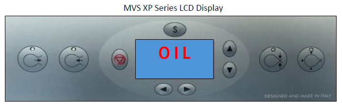 MVS XP Series Tabletop and Floor Model LCD Display OIL Alarm Code Reset ...